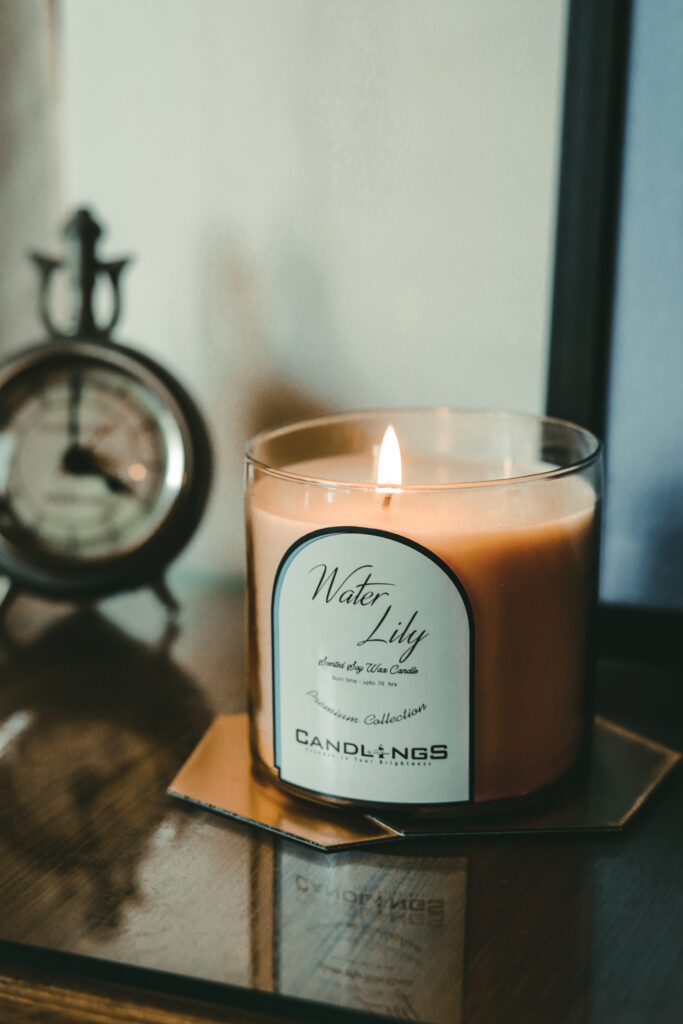 Water Lily Scented Candle - candlings.com
